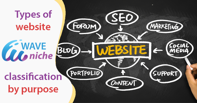 Types Of Website And Classification By Purpose - Wave Niche